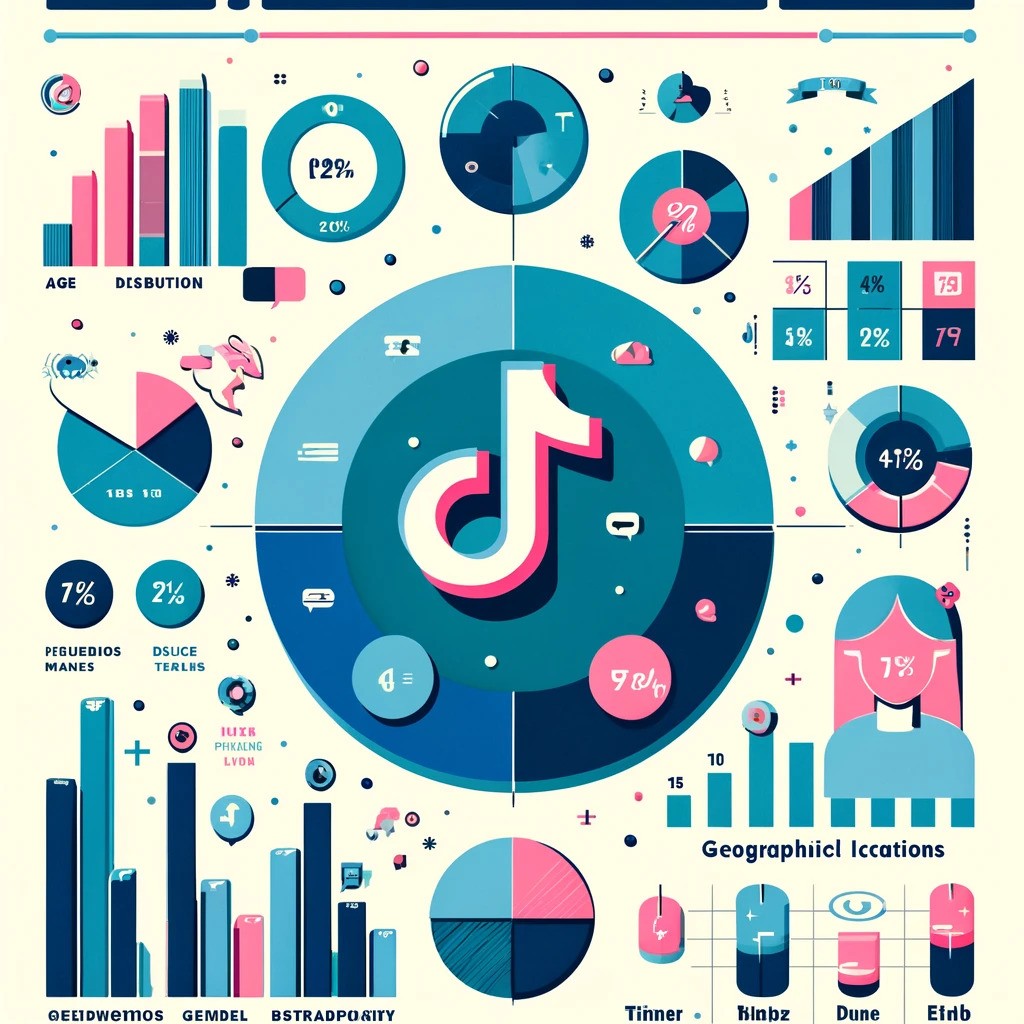 Distribution of TikTok age demographics worldwide in 2024